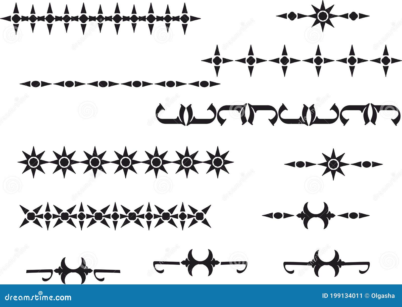Decorative Element Divider Separator Stock Vector - Illustration of ...