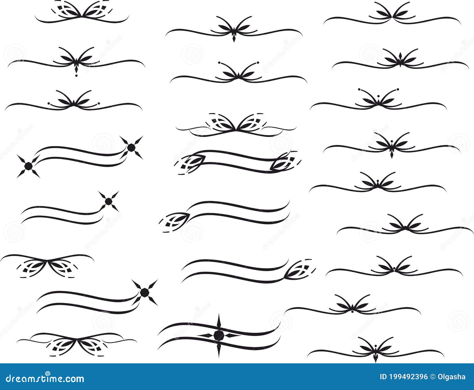 Decorative Element Divider Separator Stock Vector - Illustration of ...