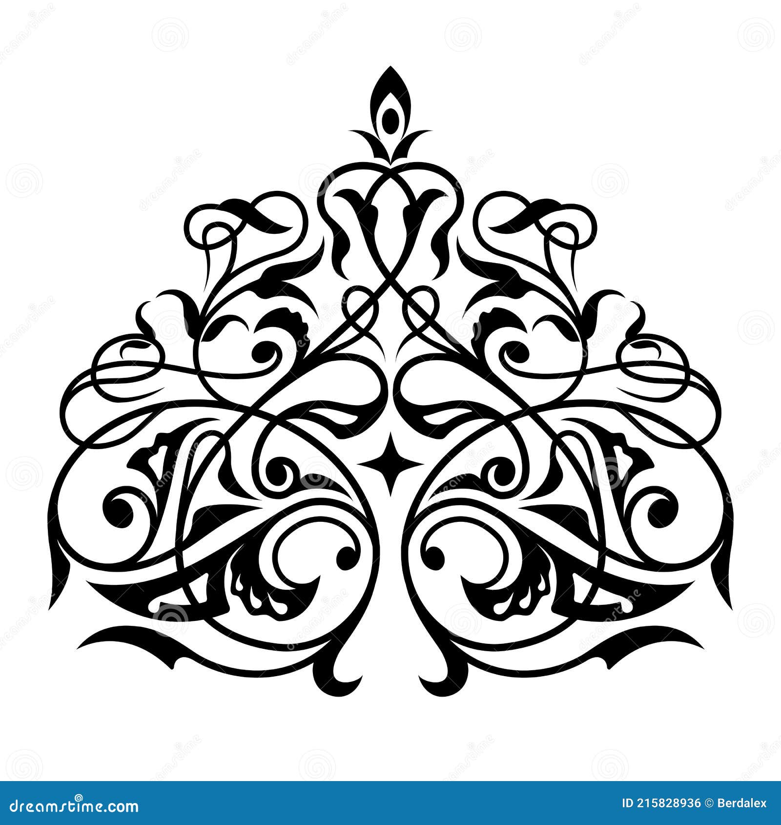 Decorative Element Eastern Pattern Stock Vector - Illustration of ...