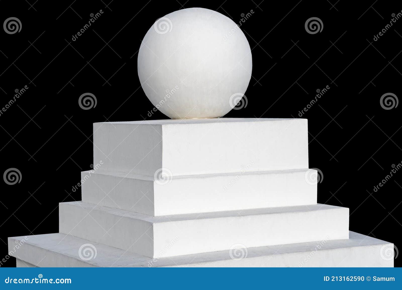 Decorative Element in the Form of a Stone Ball Stock Photo - Image of ...
