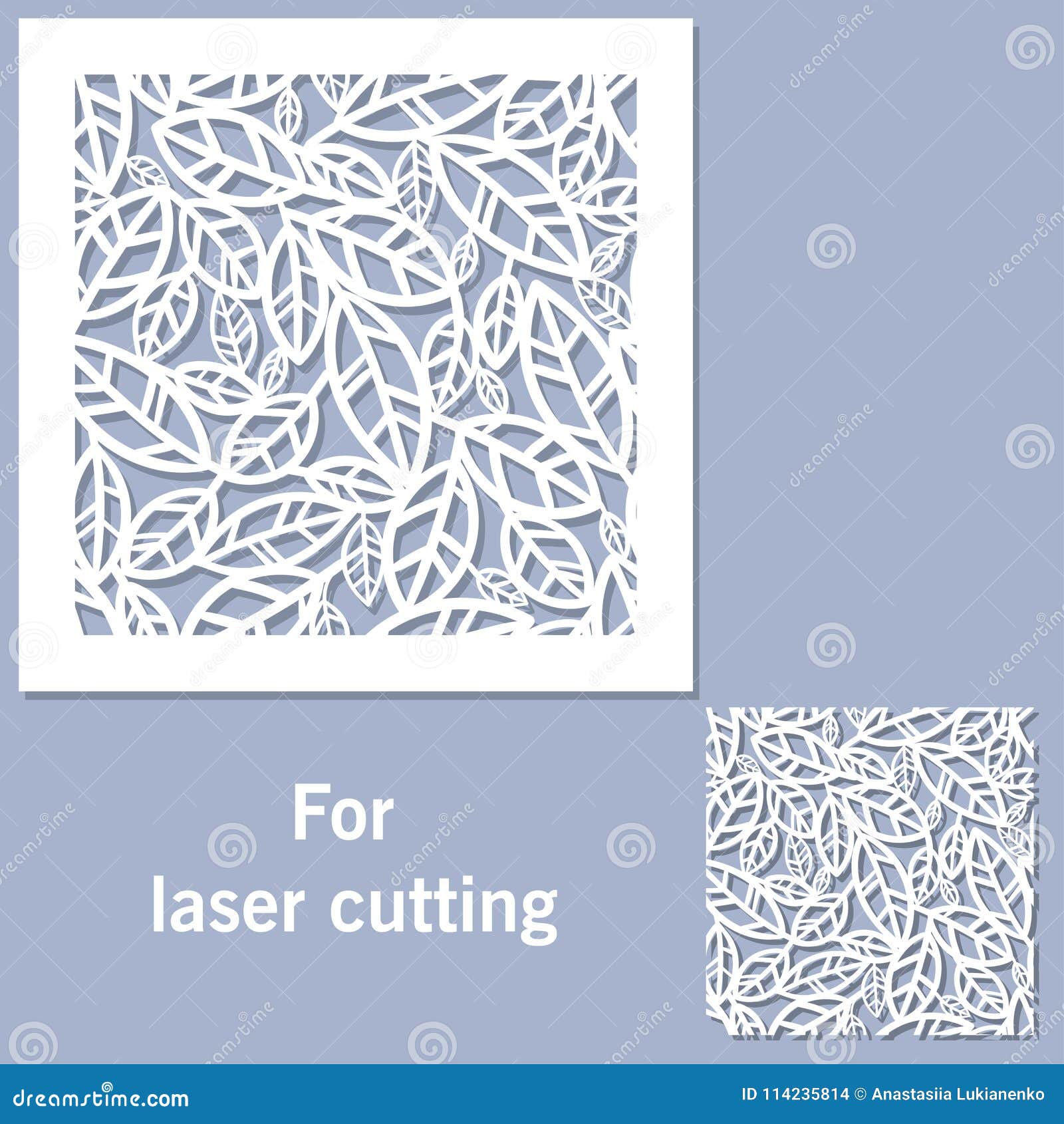Decorative Element for Laser Cutting Stock Vector - Illustration of ...
