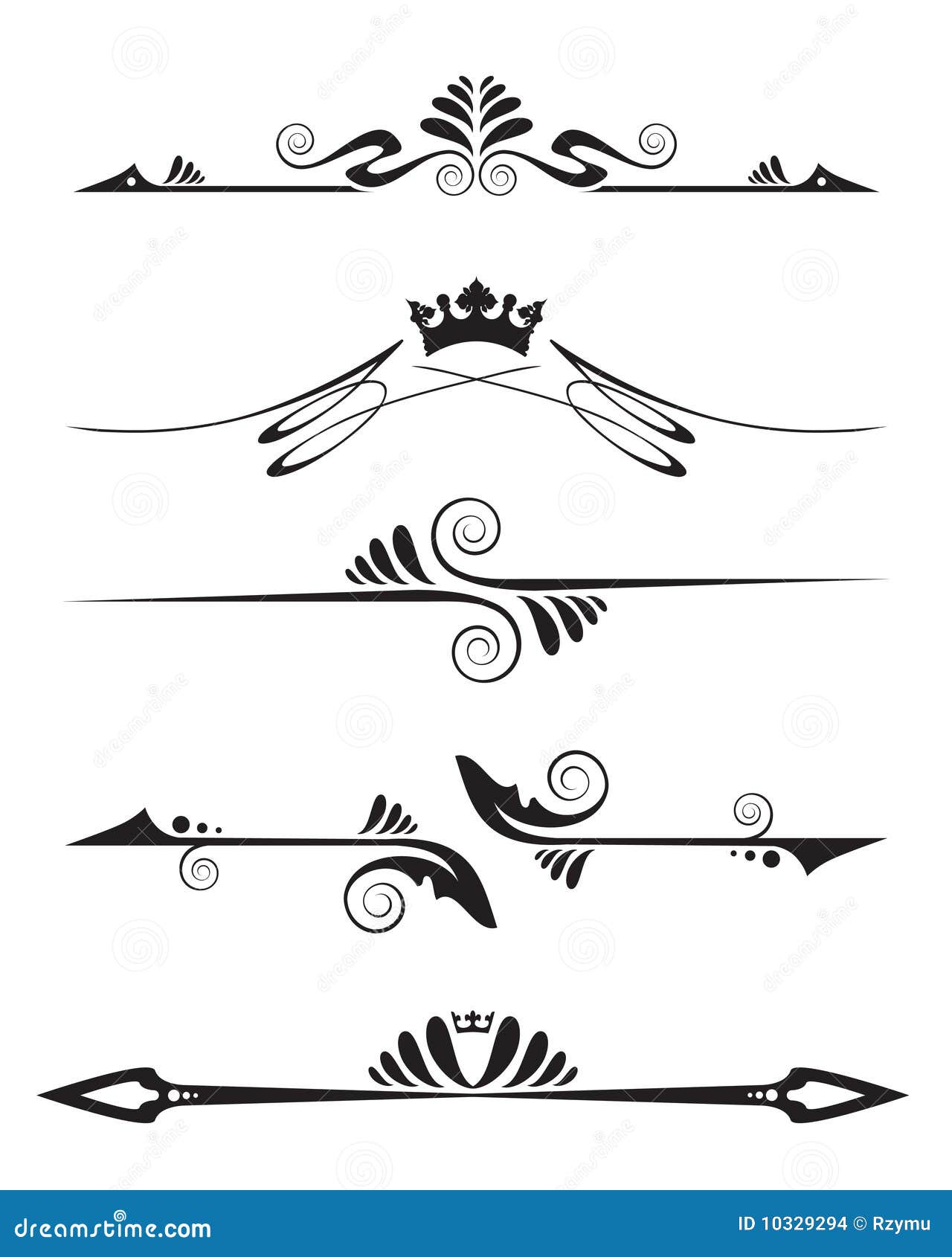 Decorative elements stock vector. Illustration of abstract - 10329294