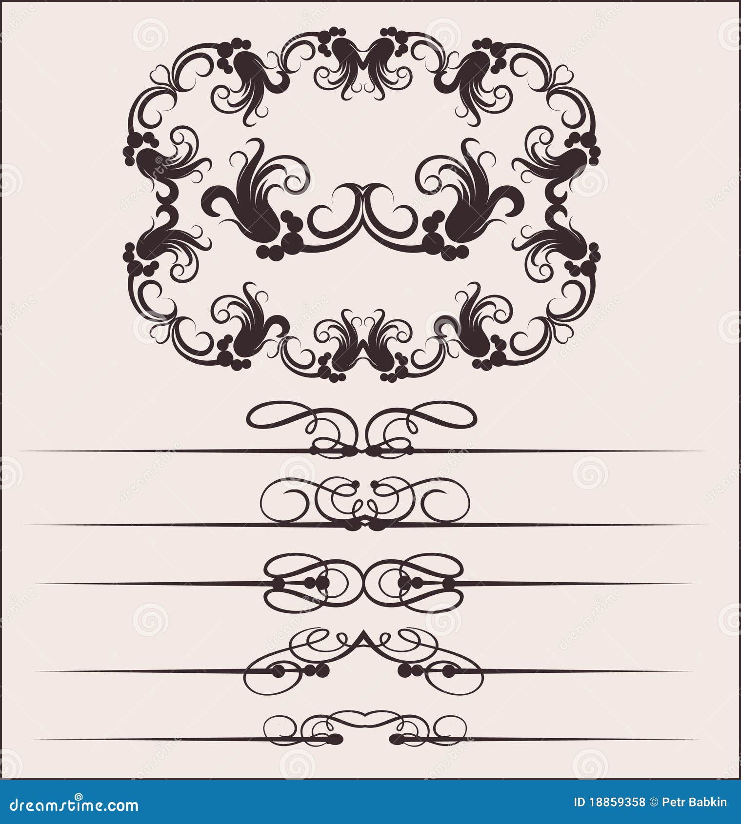 Decorative elements stock vector. Illustration of imagery - 18859358