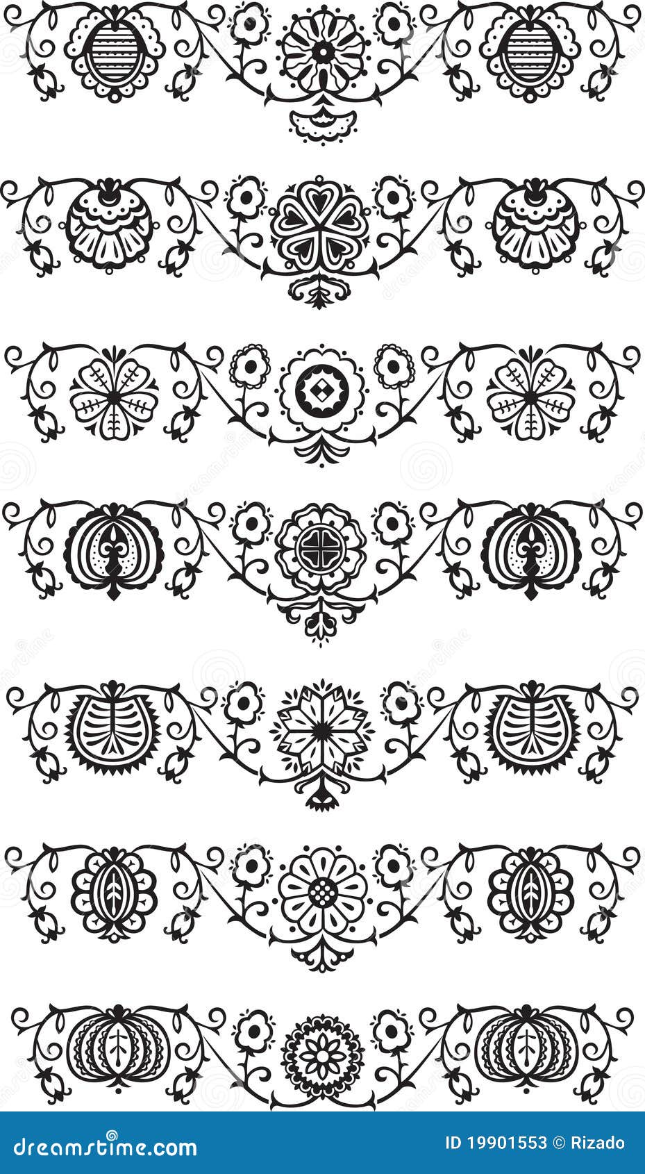 Decorative elements stock vector. Illustration of design - 19901553