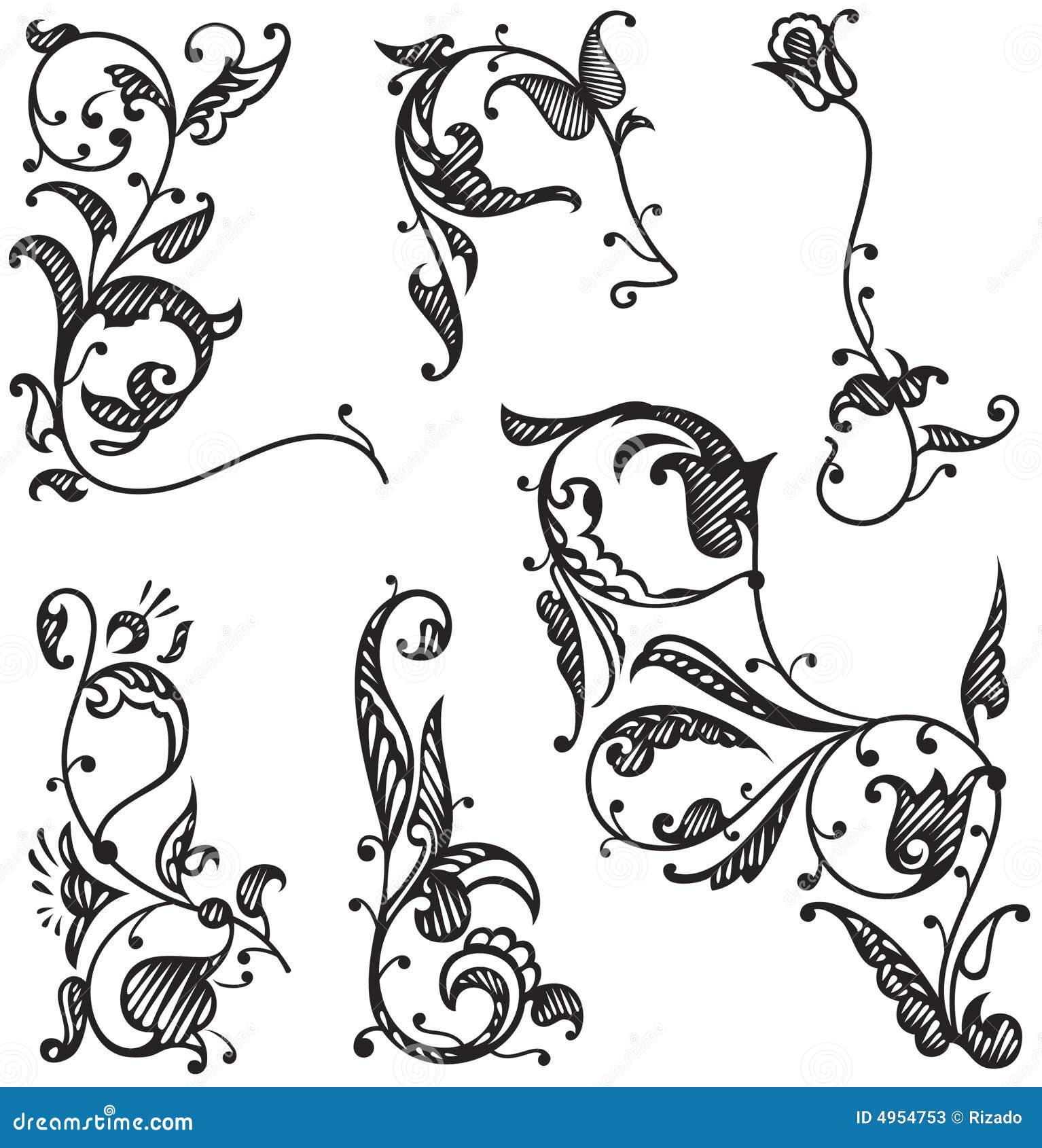 Decorative elements stock vector. Illustration of design - 4954753