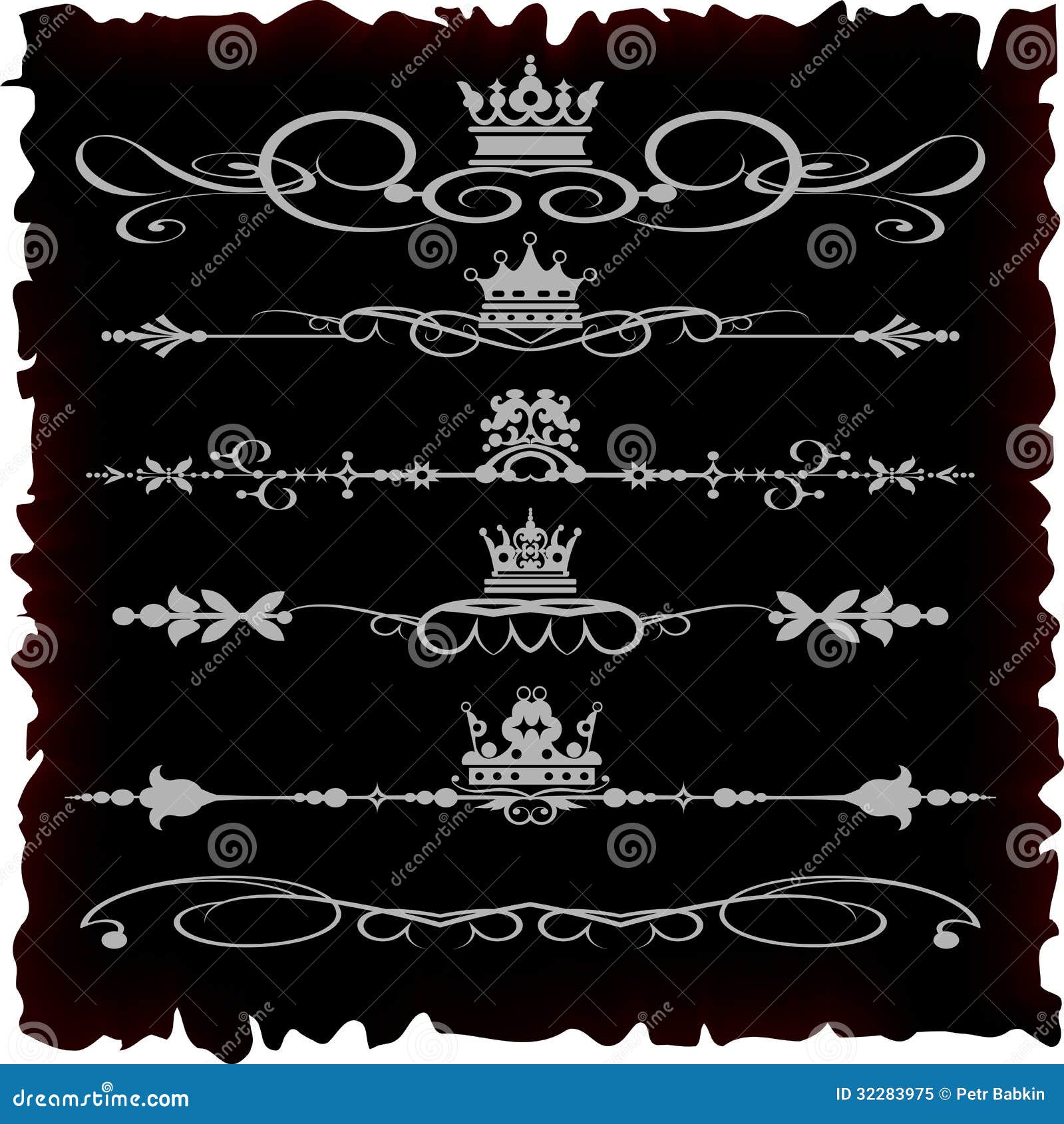 Decorative Elements. Angle Design. Cartoon Vector | CartoonDealer.com ...