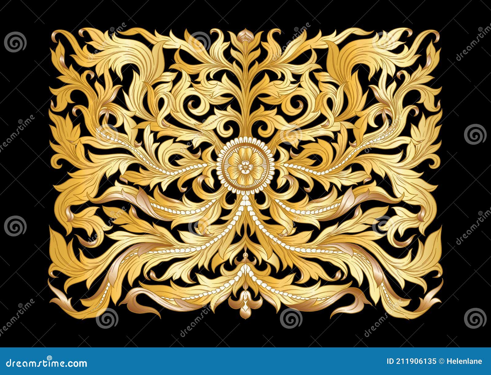 Decorative Elements in Baroque, Rococo, Victorian, Renaissance Style ...