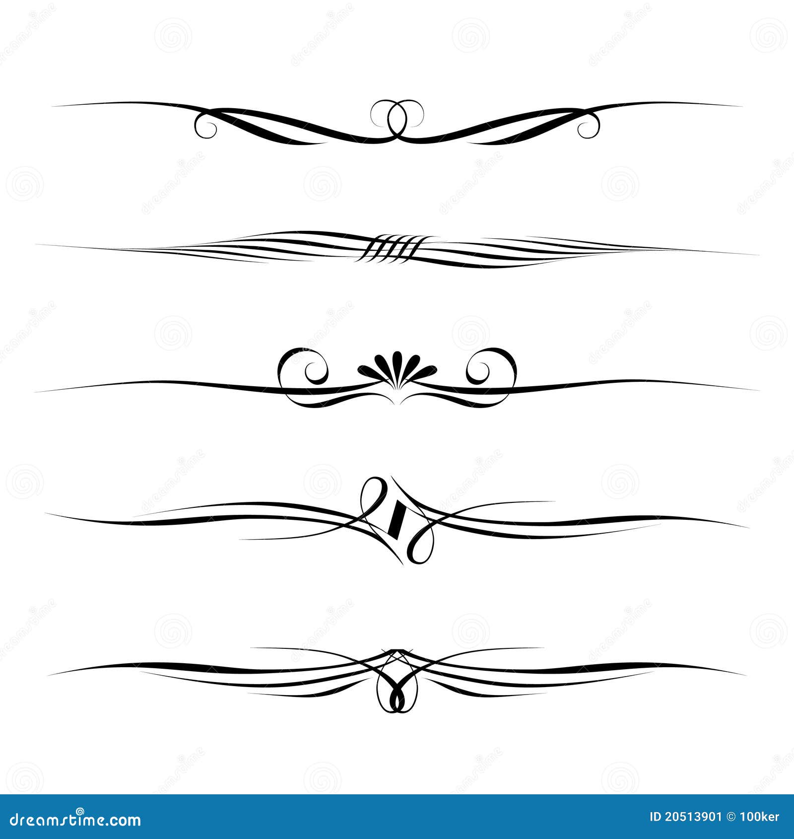 Decorative Elements, Border and Page Rules Stock Vector - Illustration ...