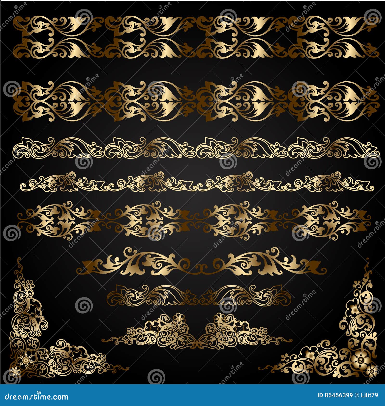 Decorative Elements for Design. Stock Vector - Illustration of multi ...