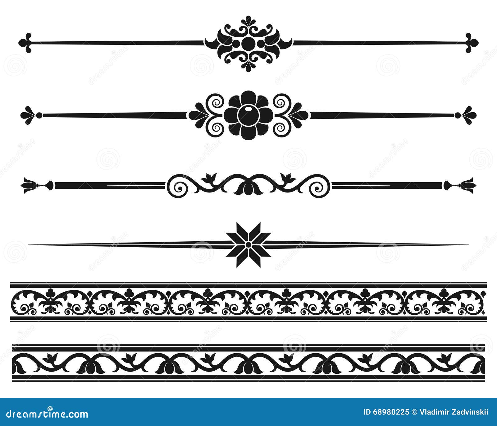 50+ decorative elements for Graphic Designs