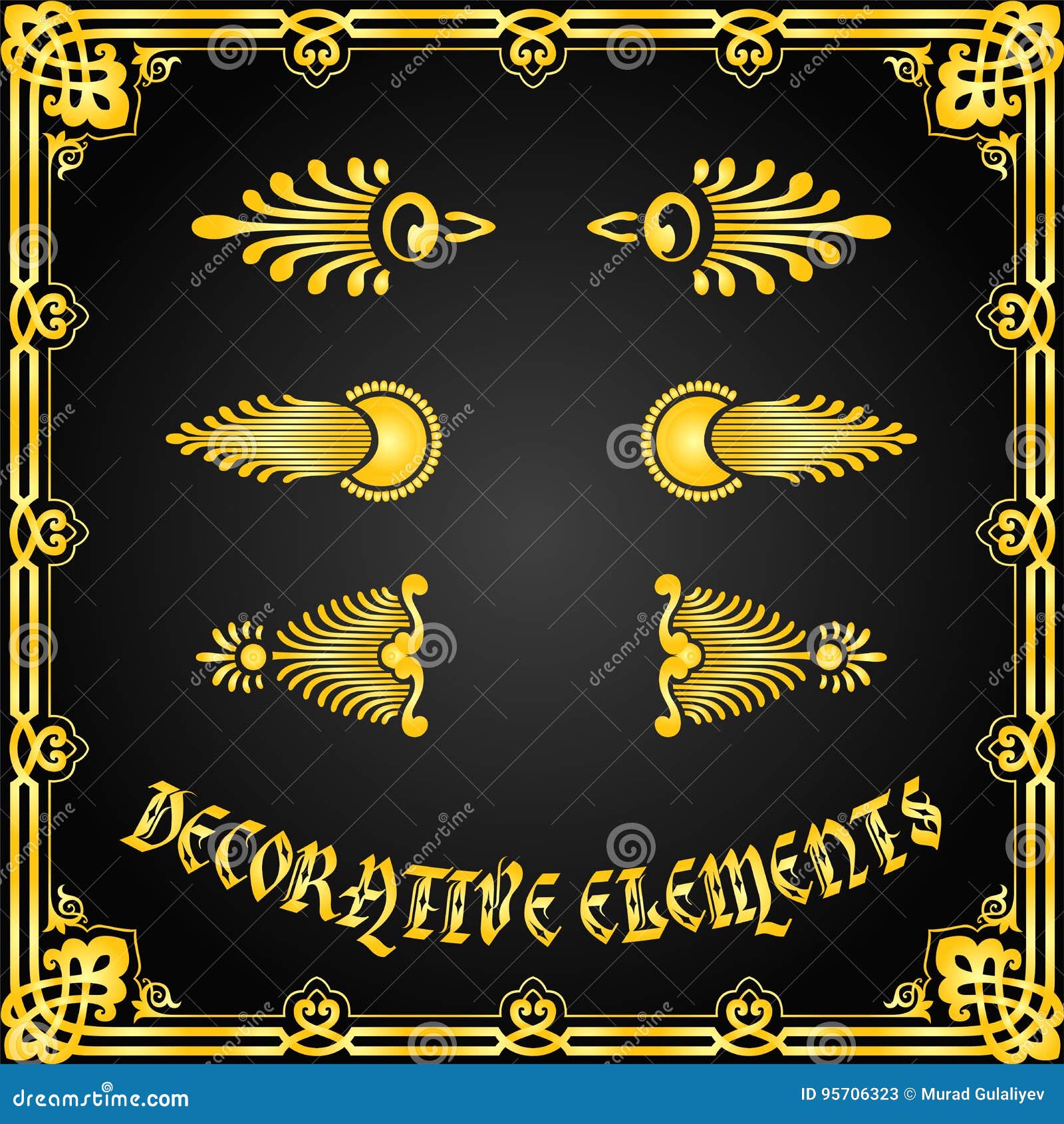 Decorative Elements for Designs Stock Illustration - Illustration of ...