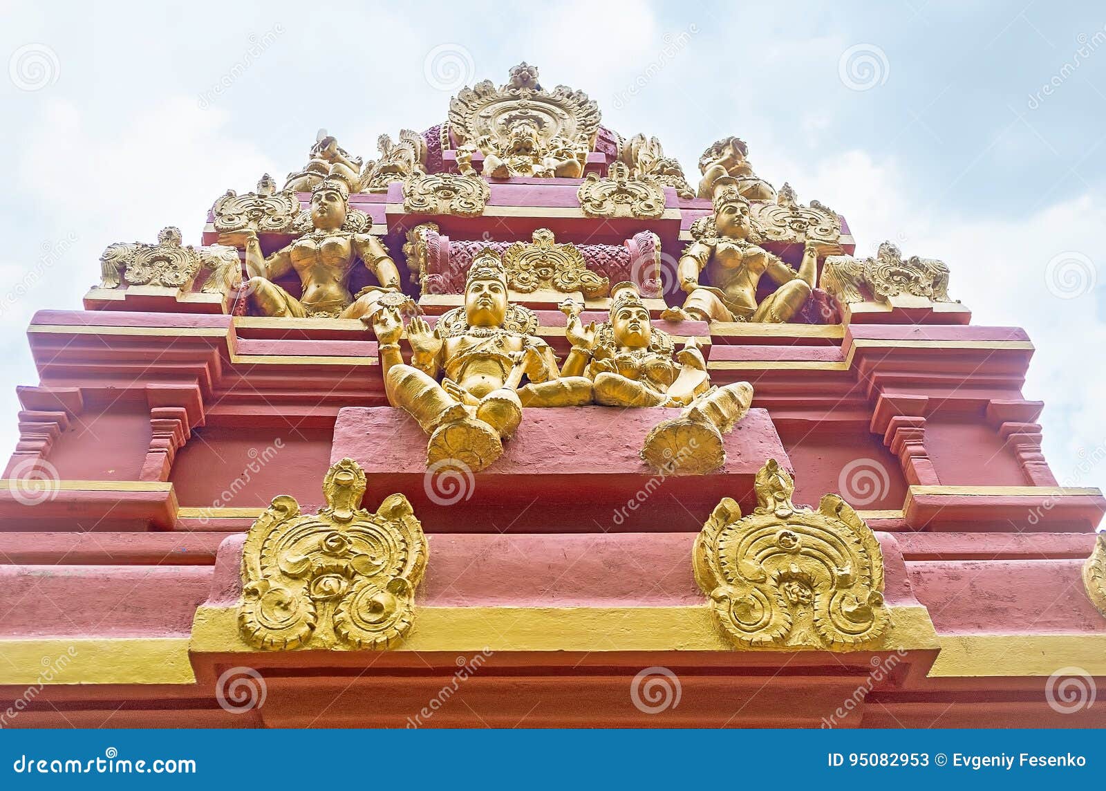 Decorative Elements of Hindu Temple Stock Image - Image of gopuram ...