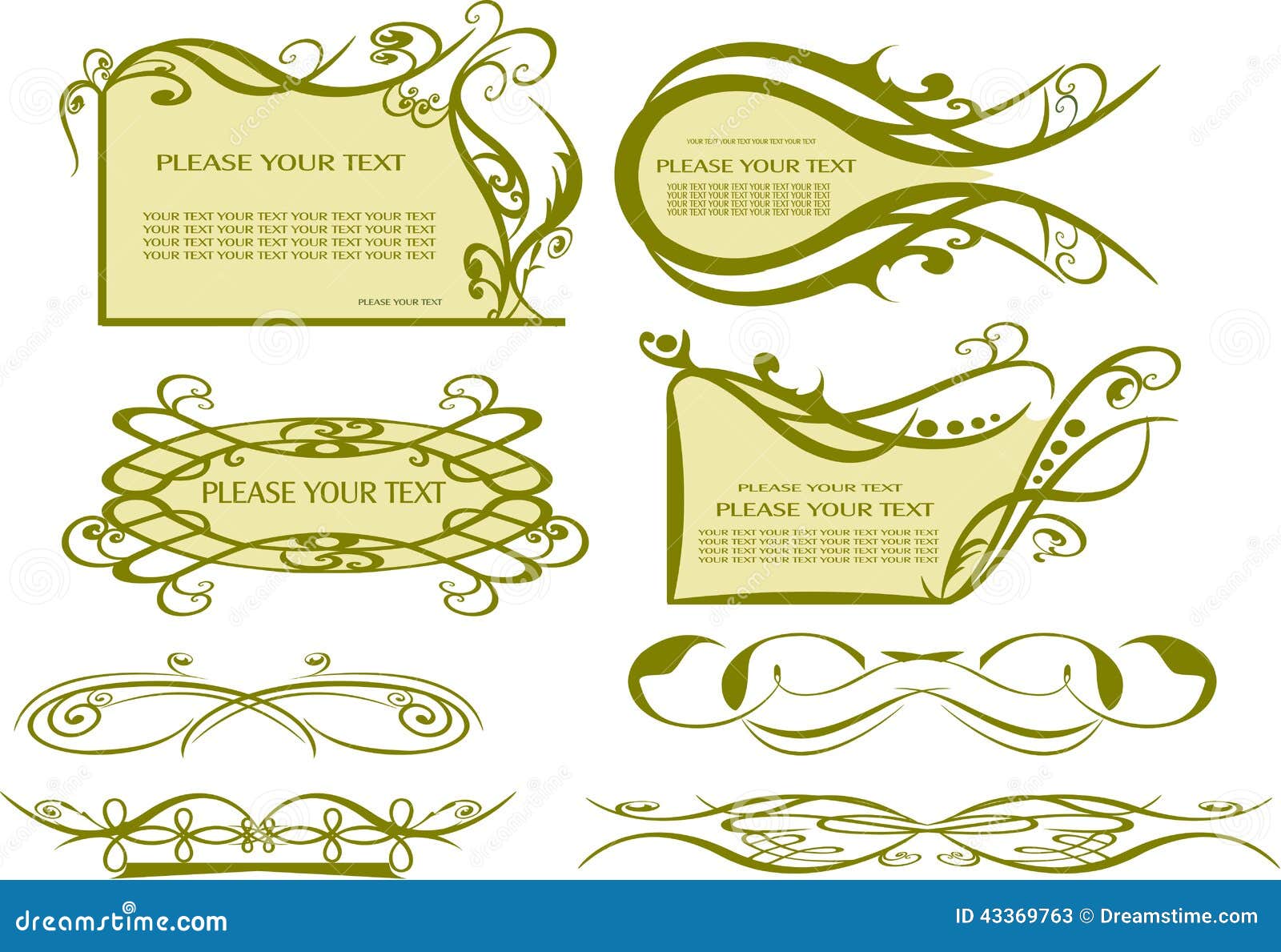 Decorative Elements - Lines & Borders Cartoon Vector | CartoonDealer ...