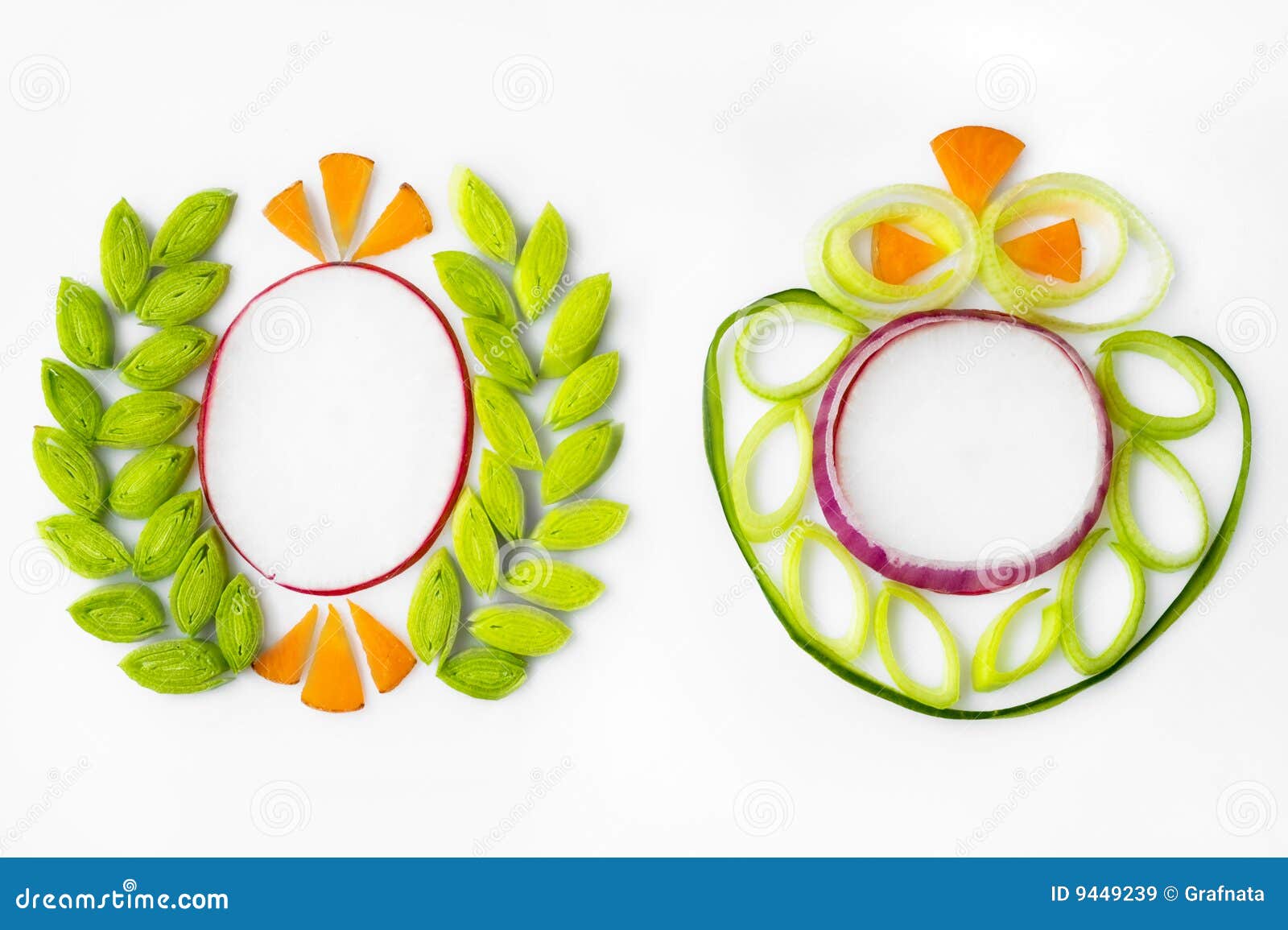 Decorative Elements from Onion Stock Image - Image of vegetable, menu ...