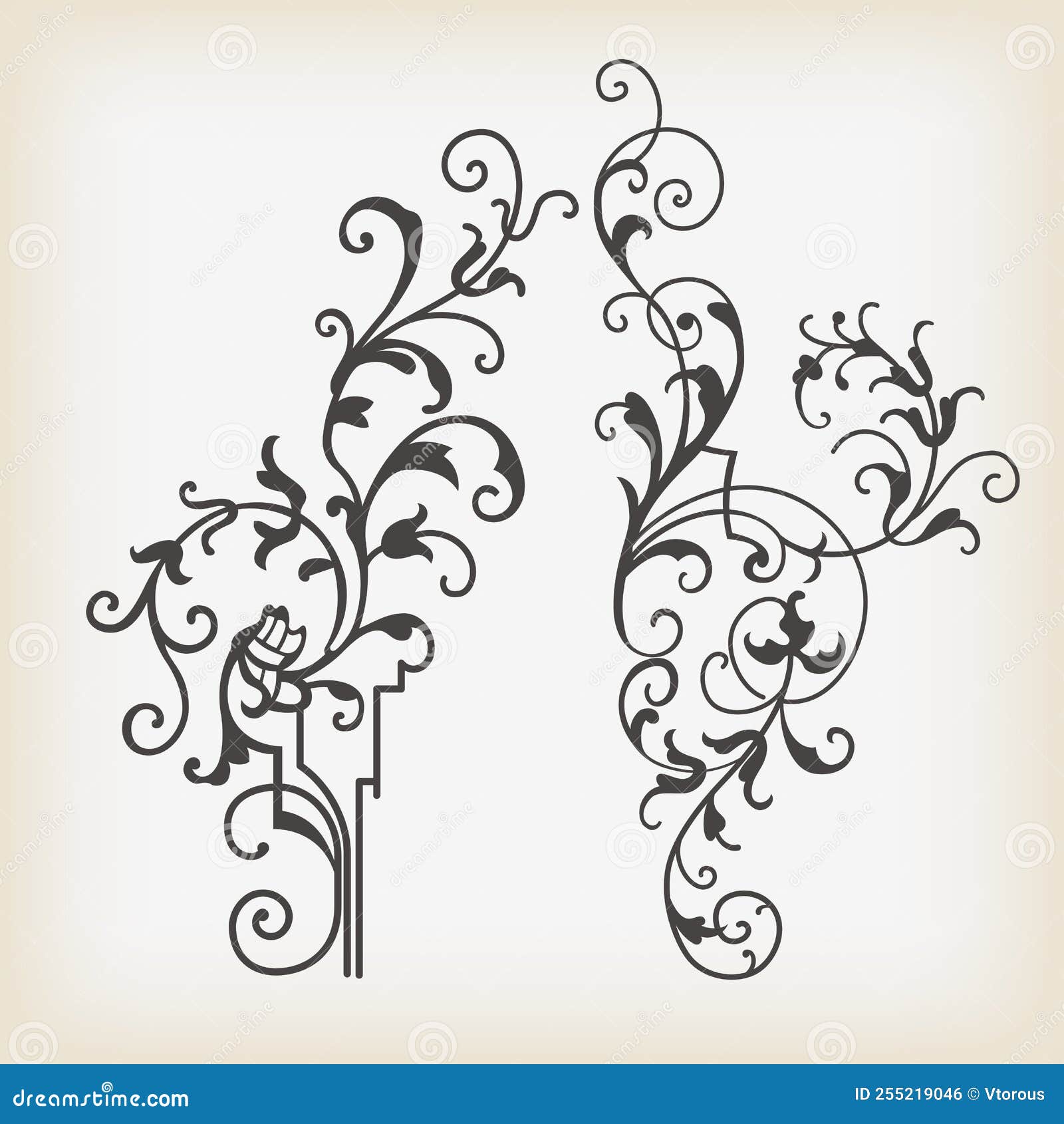Decorative elements stock illustration. Illustration of elegance ...