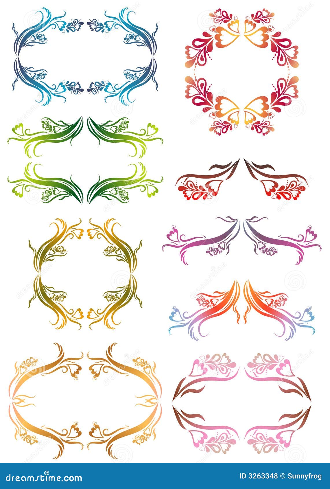 Decorative Elements, Vector Stock Vector - Illustration of border ...