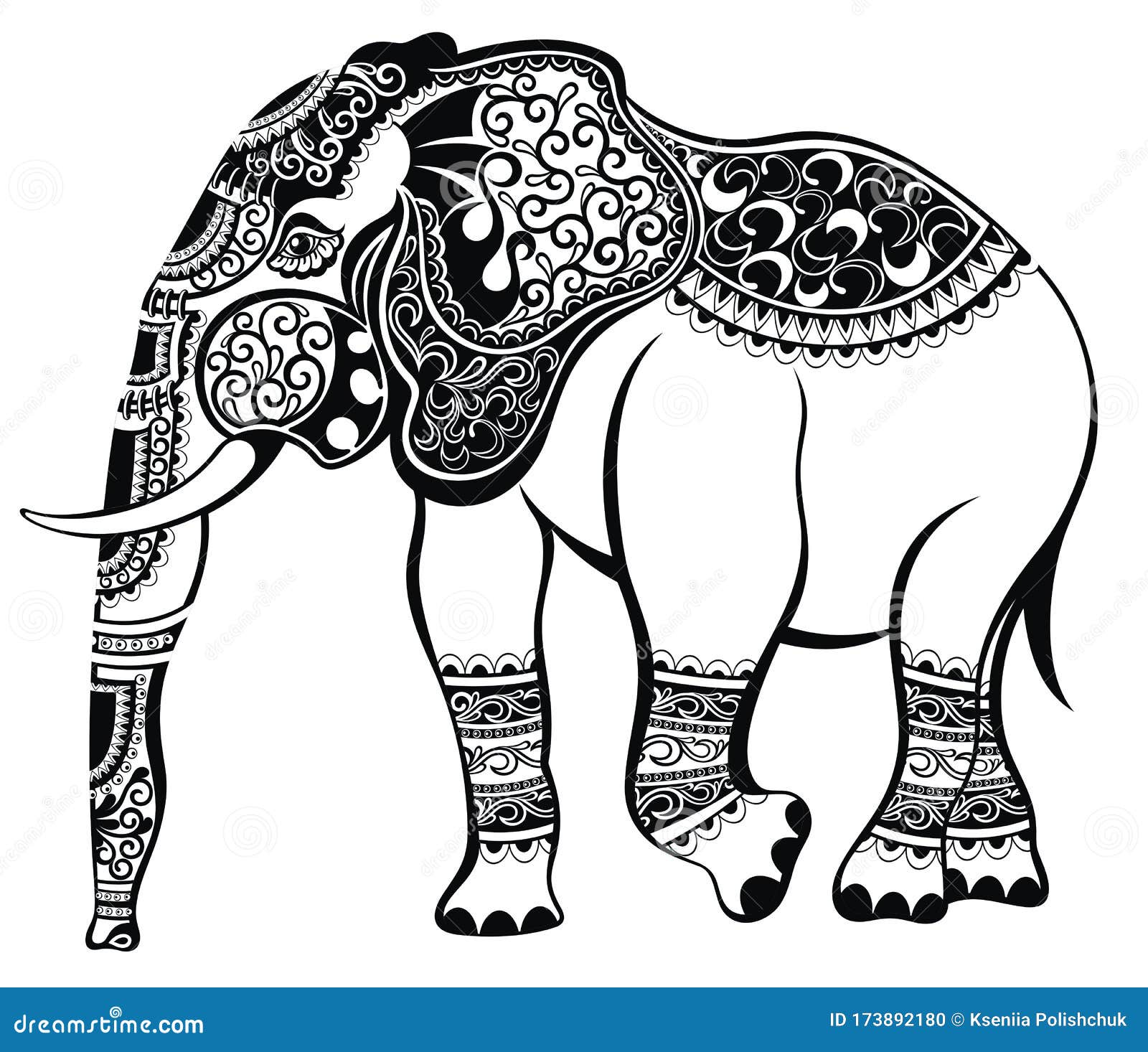 Tribal Elephant Head Designs