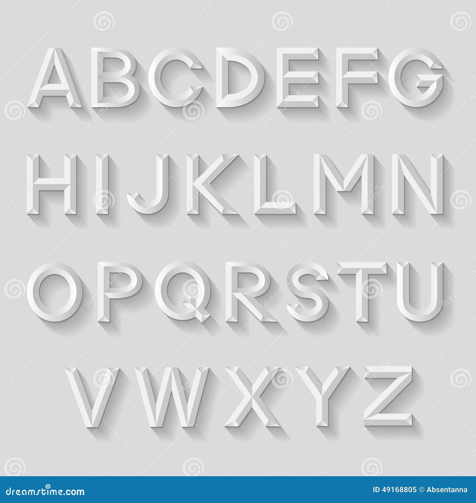 Decorative emboss alphabet stock vector. Illustration of bundle - 49168805