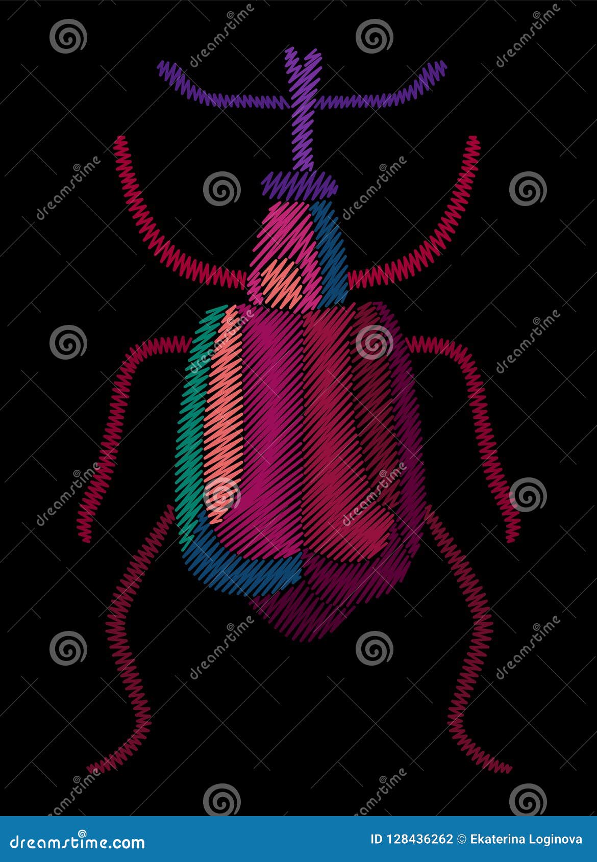 Beetle Weevil Coloring Book. Walnut Beetle Cartoon Vector ...