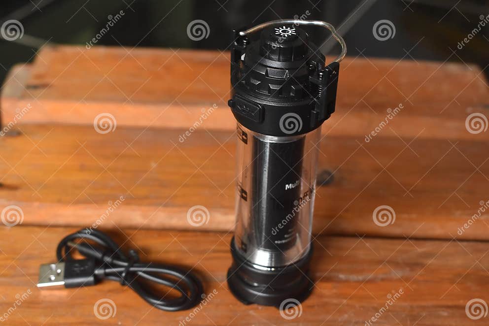 Decorative and Emergency Lights for Camping Stock Image - Image of ...