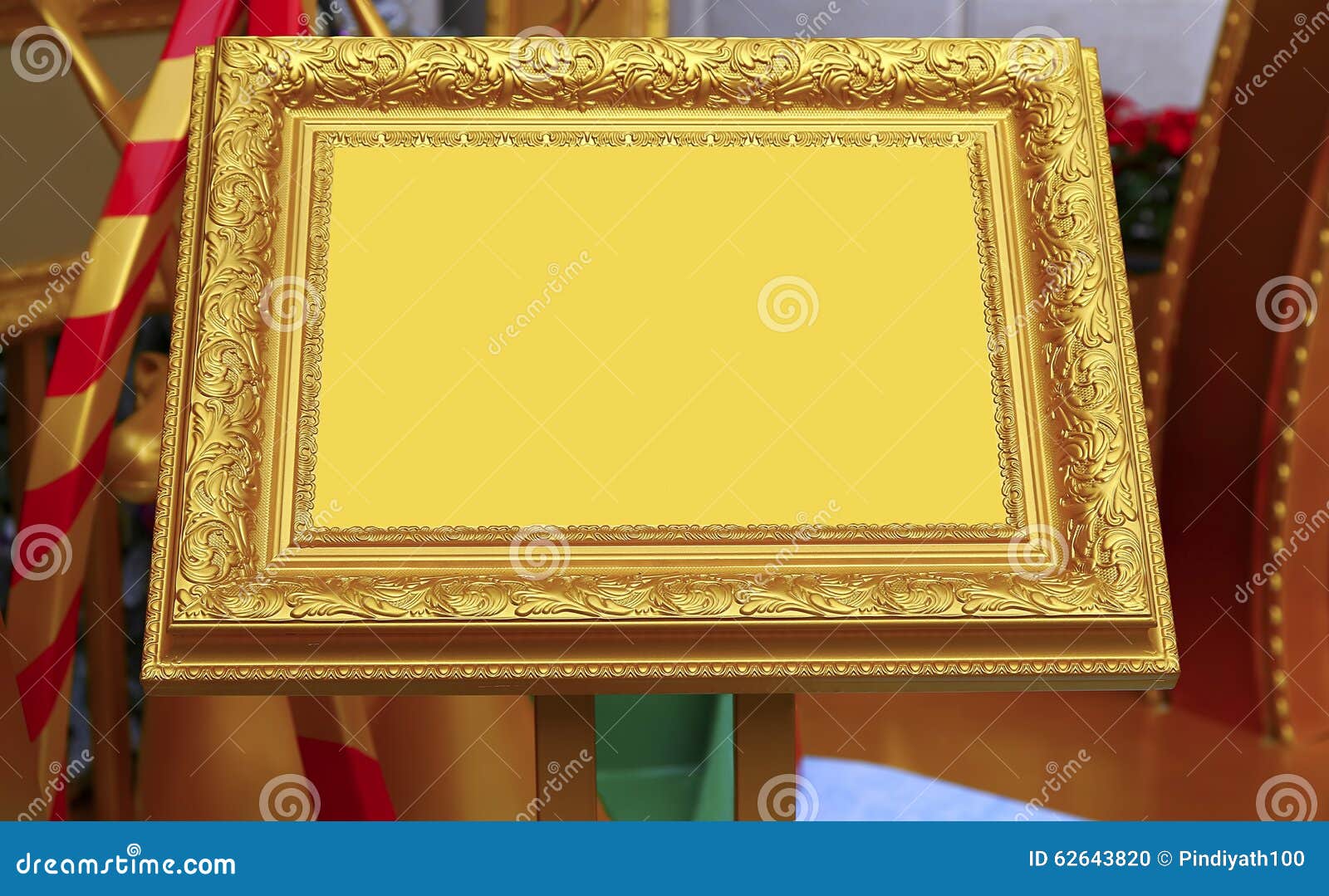 Decorative Empty Vintage Signboard Stock Photo - Image of board ...