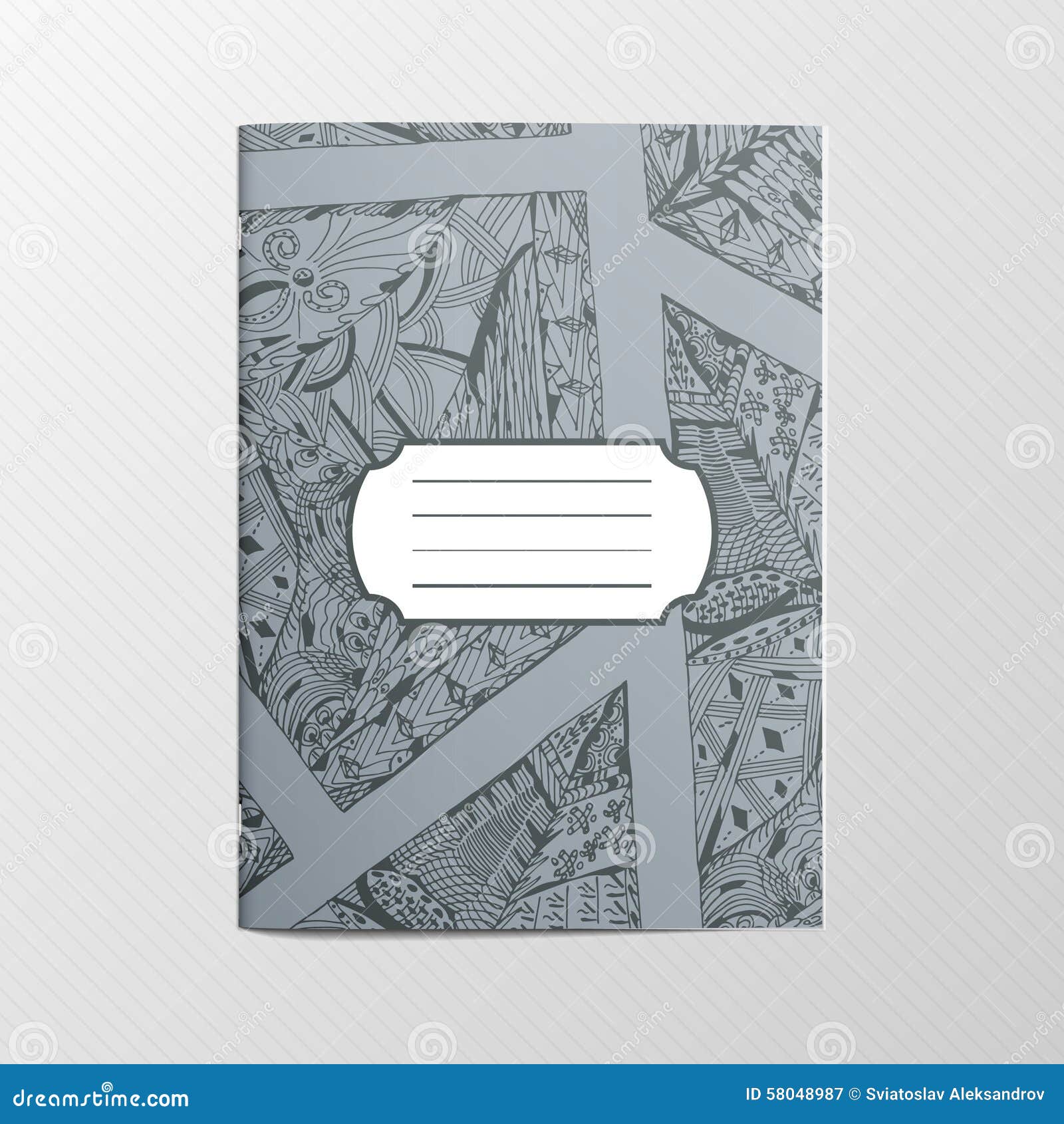 Decorative Ethnic Ornament for Notebook Cover Stock Vector ...