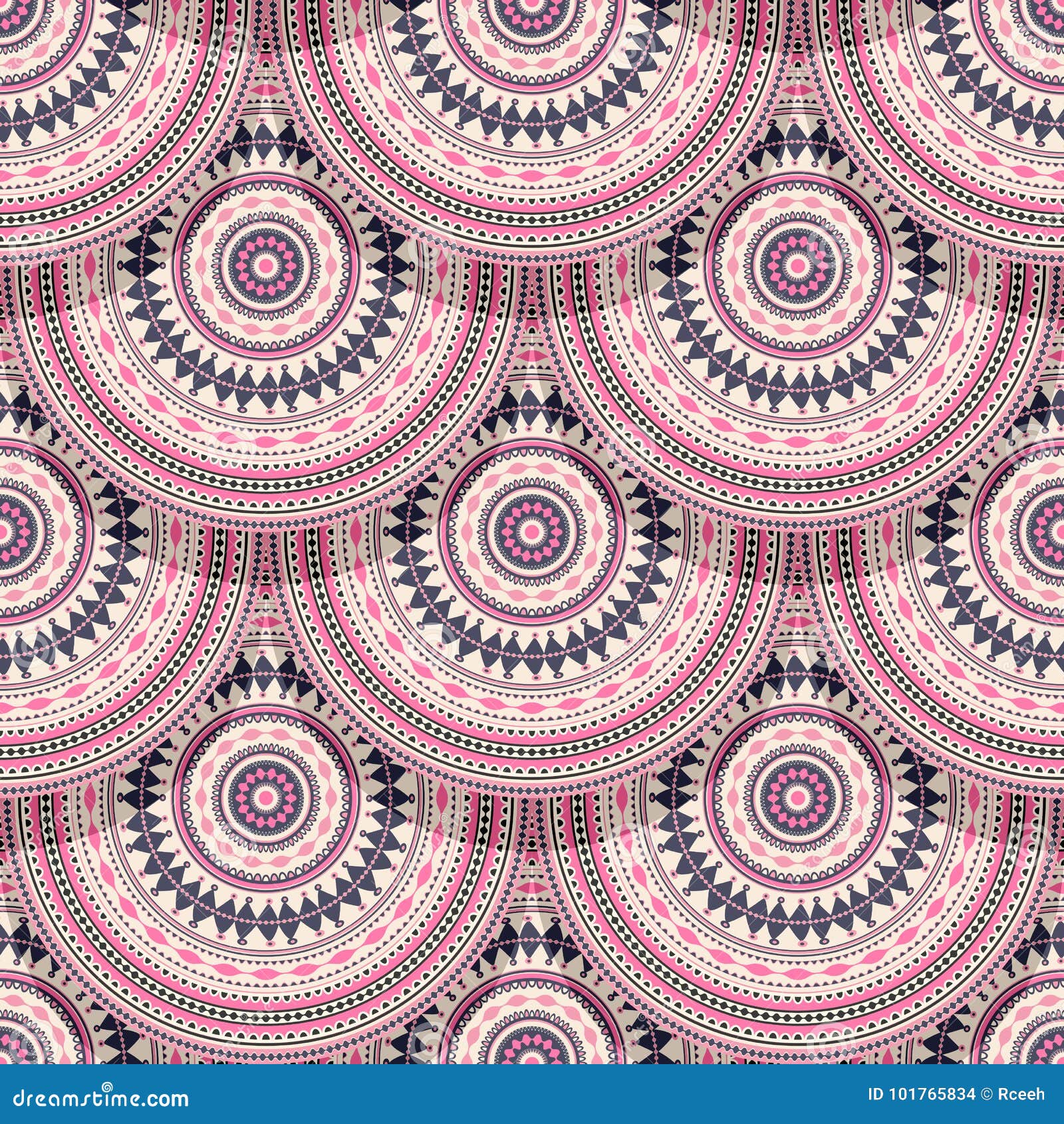 Ethno pattern stock vector. Illustration of repeating - 101765834