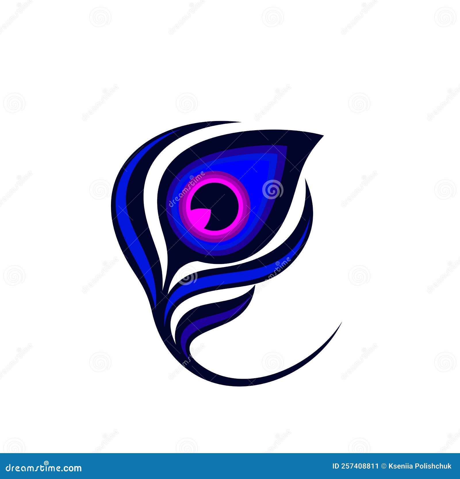 Eye Of The Peacock Feathers Illustration Vector Stock Vector Illustration Of Beauty Color