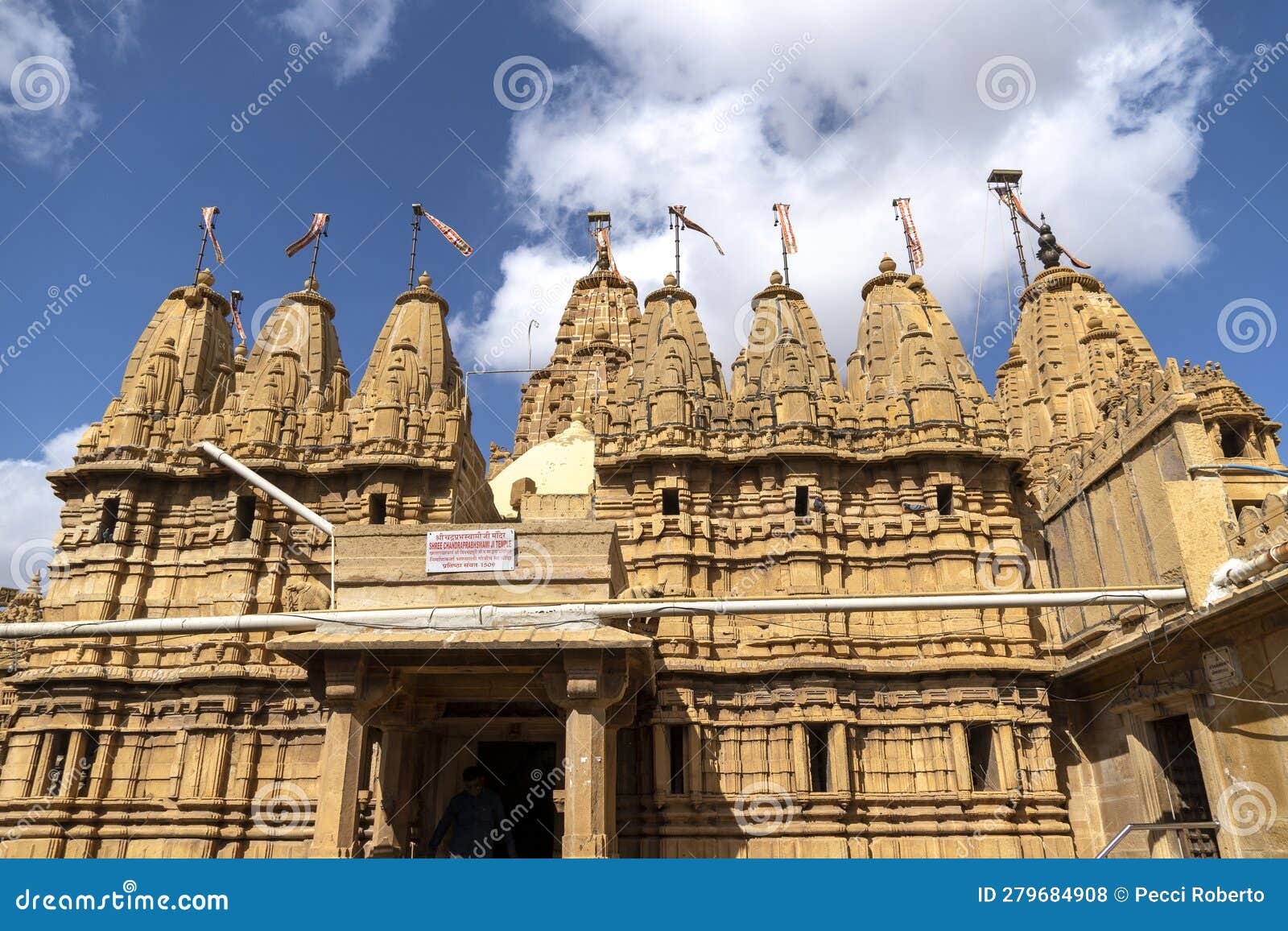 Decorative Facade of Jain Temple, Jaisalmer, India Editorial Stock ...