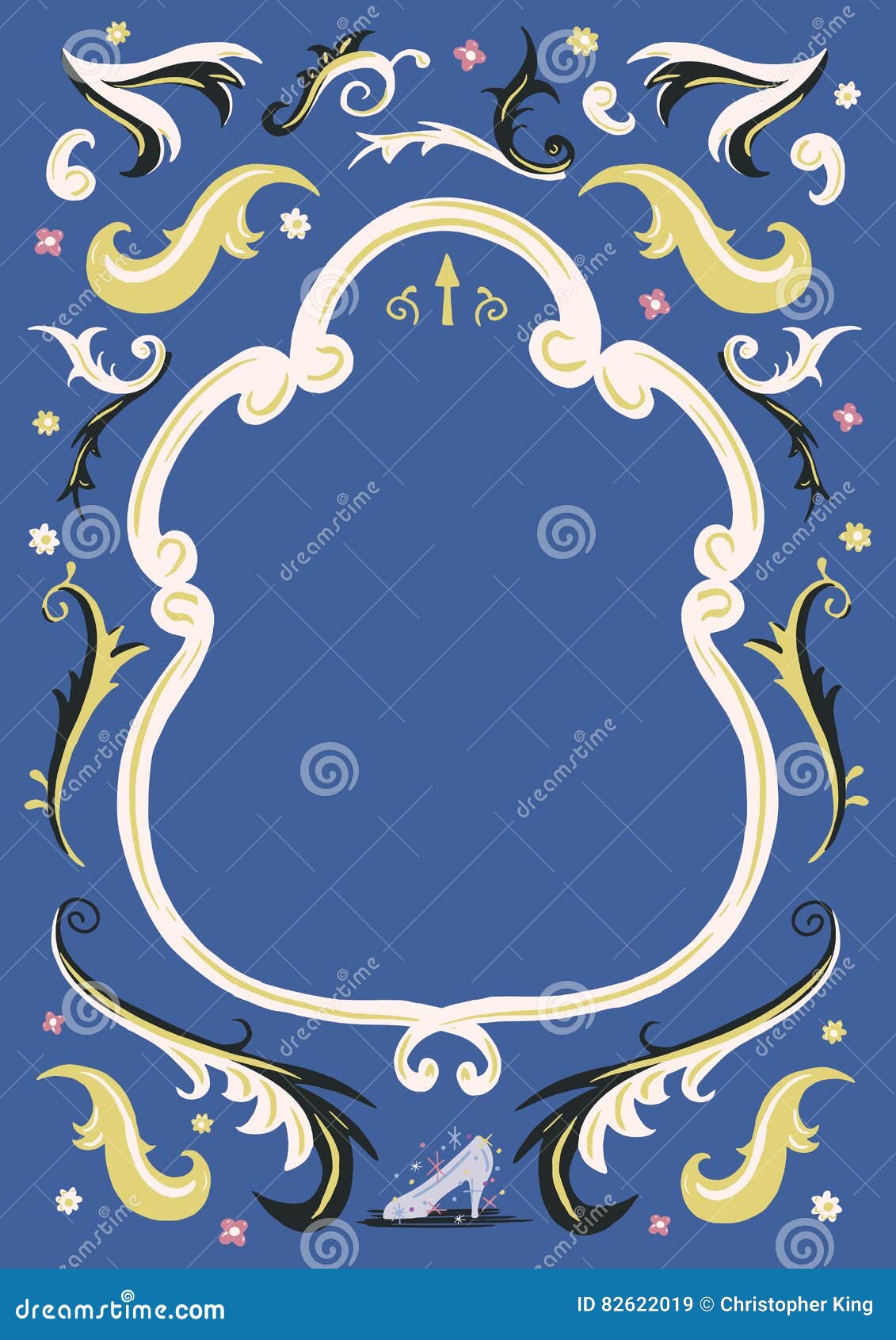 Decorative Fairy Tale Frame Stock Vector - Illustration of backgrounds ...