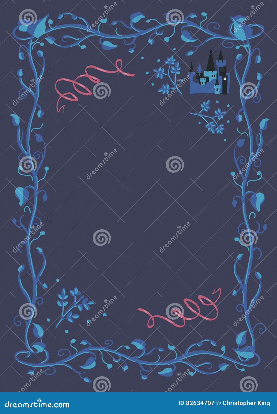 Decorative Fairy Tale Frame Stock Vector - Illustration of borders ...