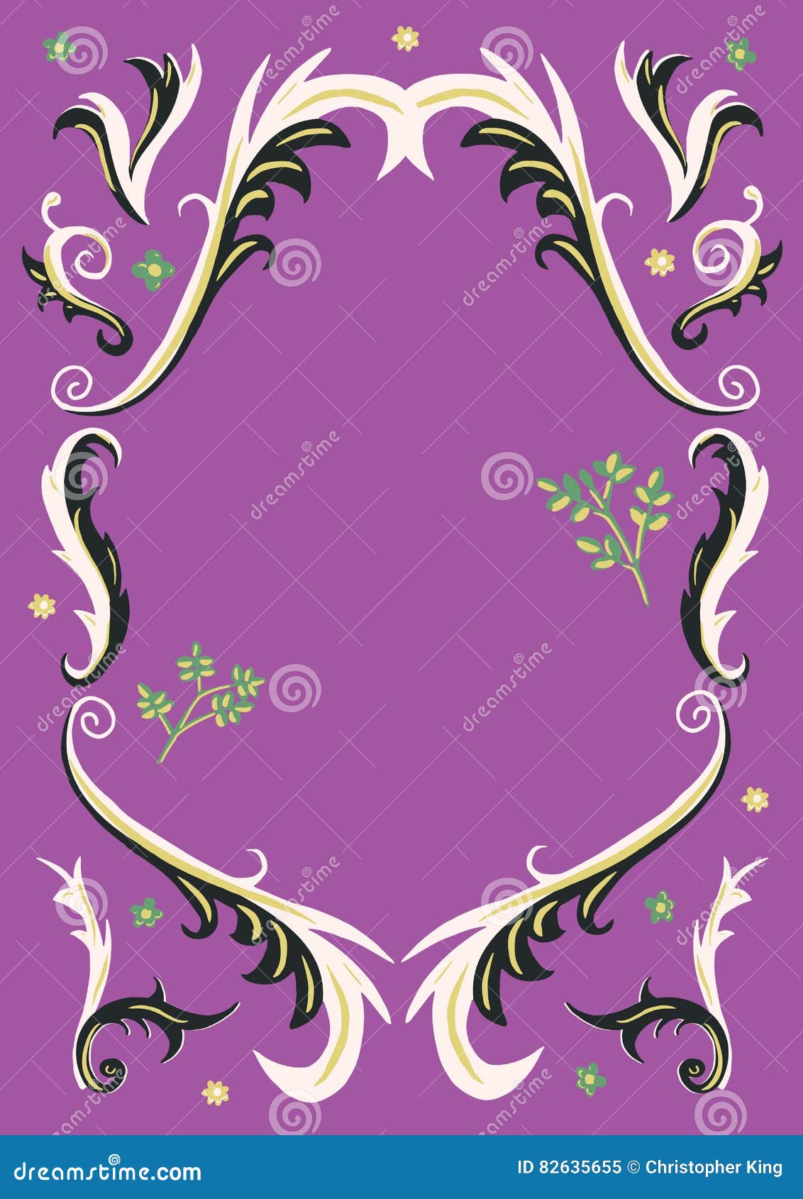 Decorative Fairy Tale Frame Stock Illustration - Illustration of ...