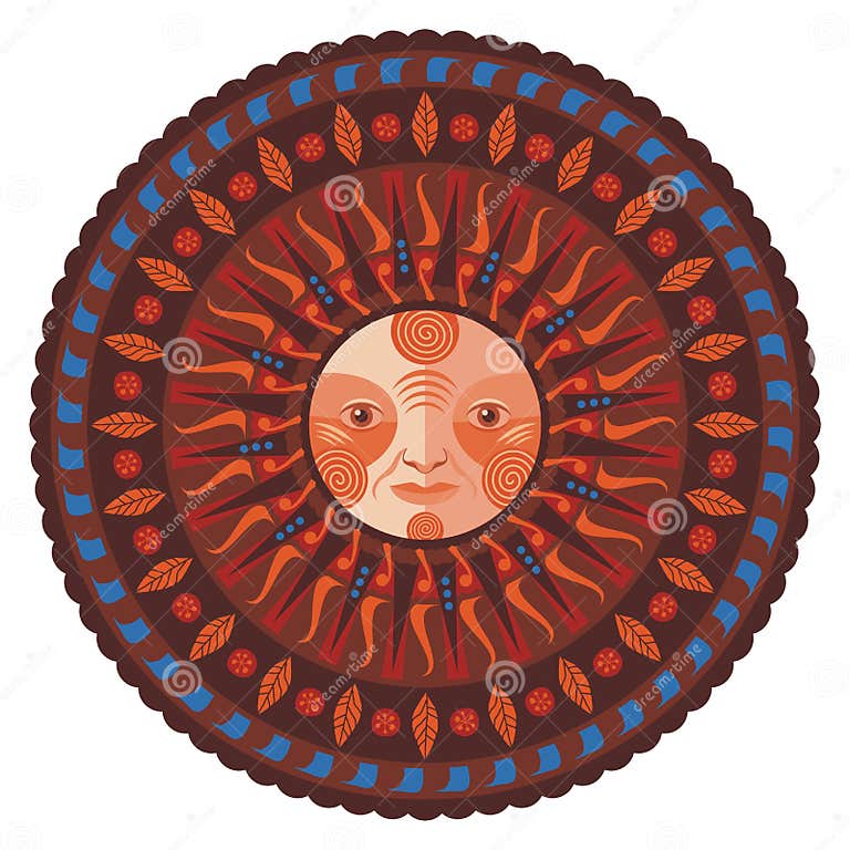 Decorative Fall Mandala stock vector. Illustration of season - 27285431