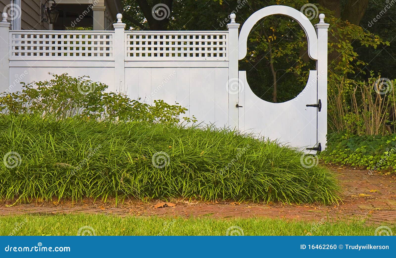 Decorative Fence Gate stock photo. Image of entrance - 16462260