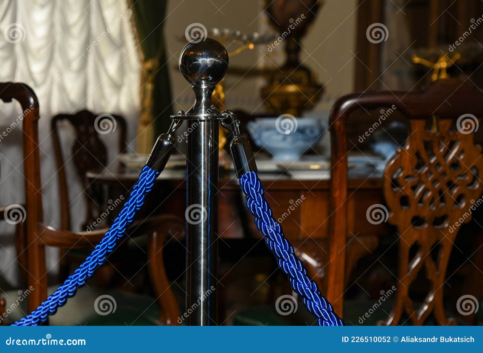 Decorative Fencing of Exhibits in the Museum Editorial Photography ...