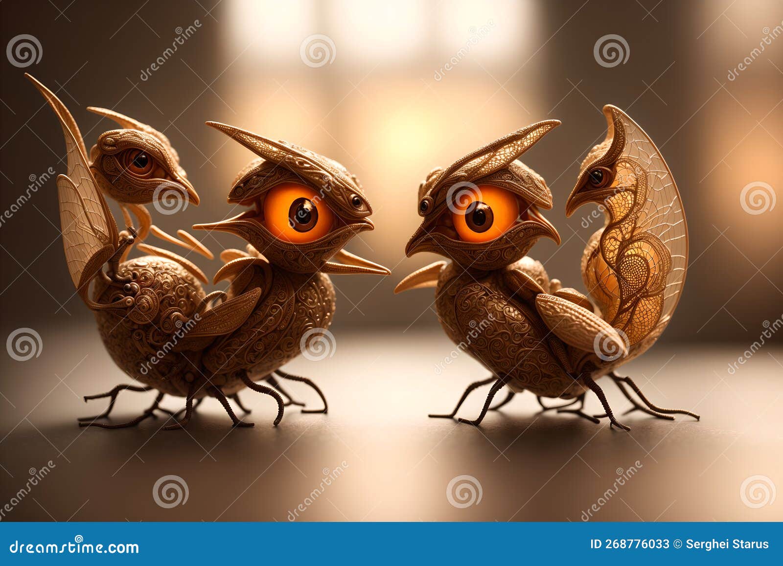 Decorative Figures of Strange Animals, Cute and Weird at the Same Time ...