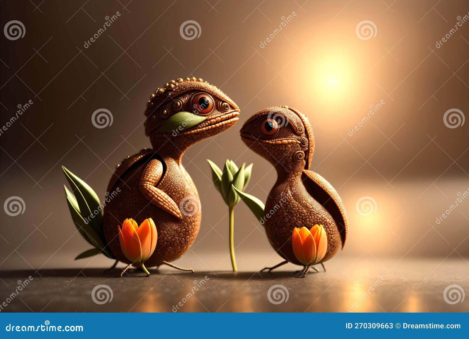 Decorative Figures of Strange Creatures, Cute and Weird at the Same ...