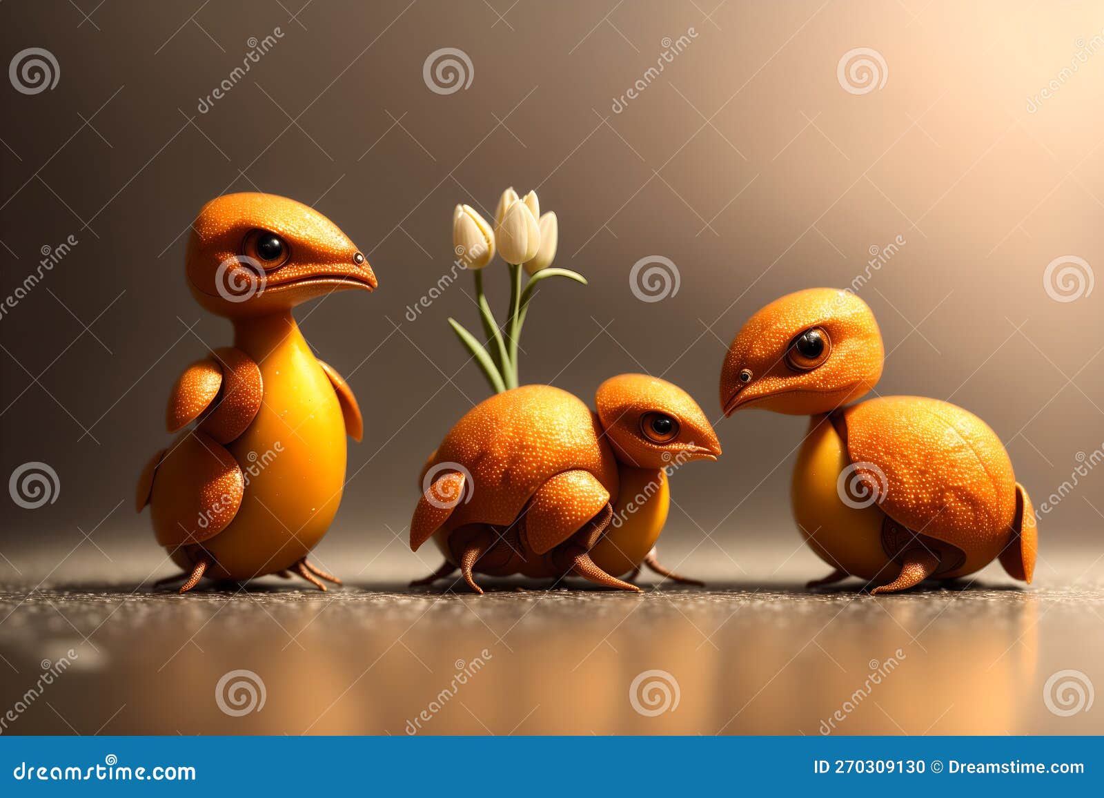 Decorative Figures of Strange Creatures, Cute and Weird at the Same ...