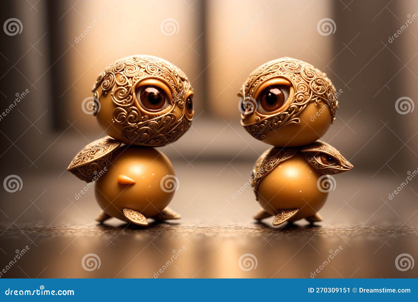 Decorative Figures of Strange Creatures, Cute and Weird at the Same ...