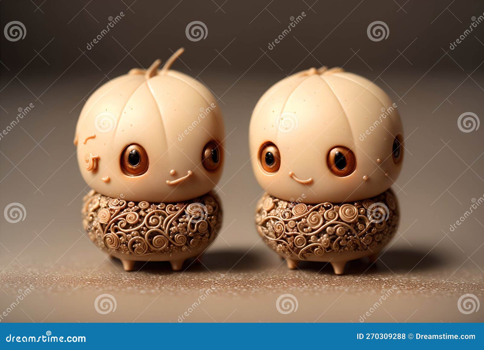Decorative Figures of Strange Creatures, Cute and Weird at the Same ...