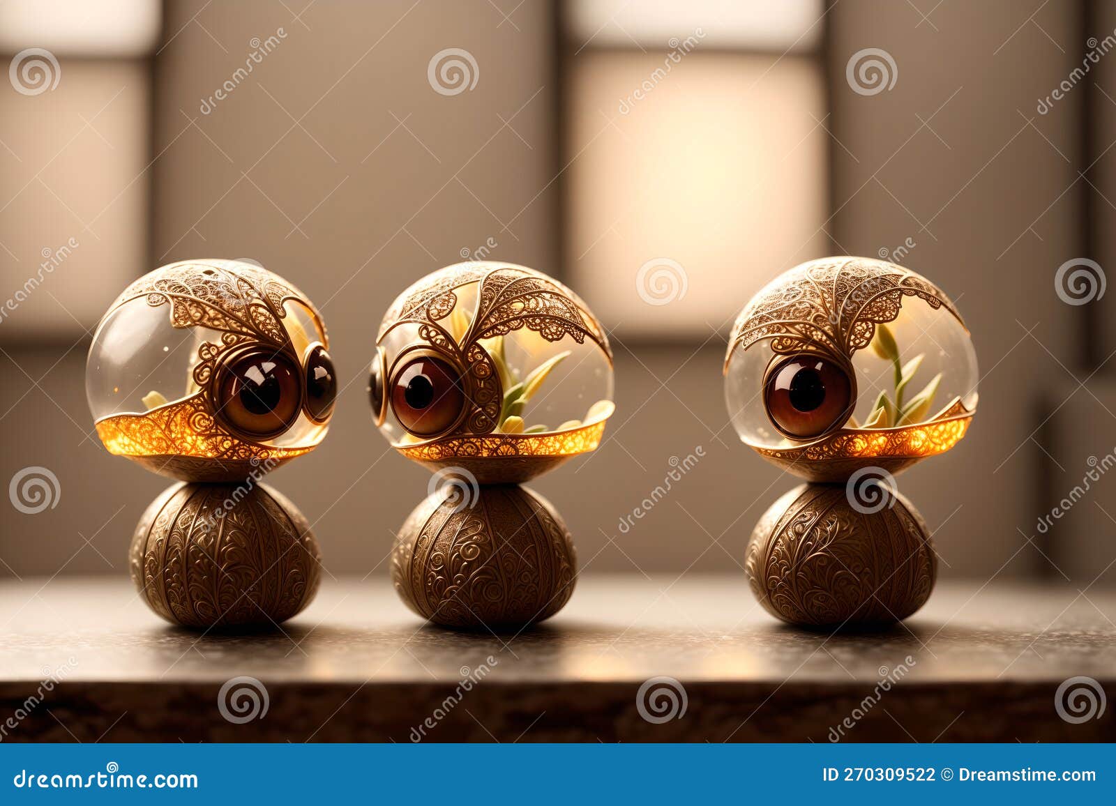 Decorative Figures of Strange Creatures, Cute and Weird at the Same ...