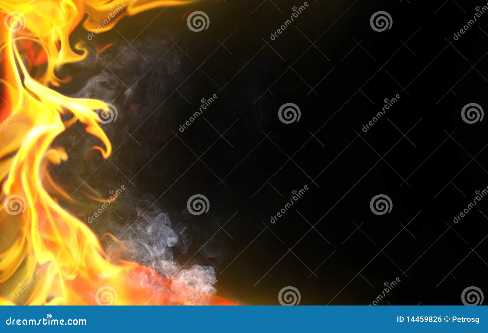 Decorative flame stock illustration. Illustration of black - 14459826