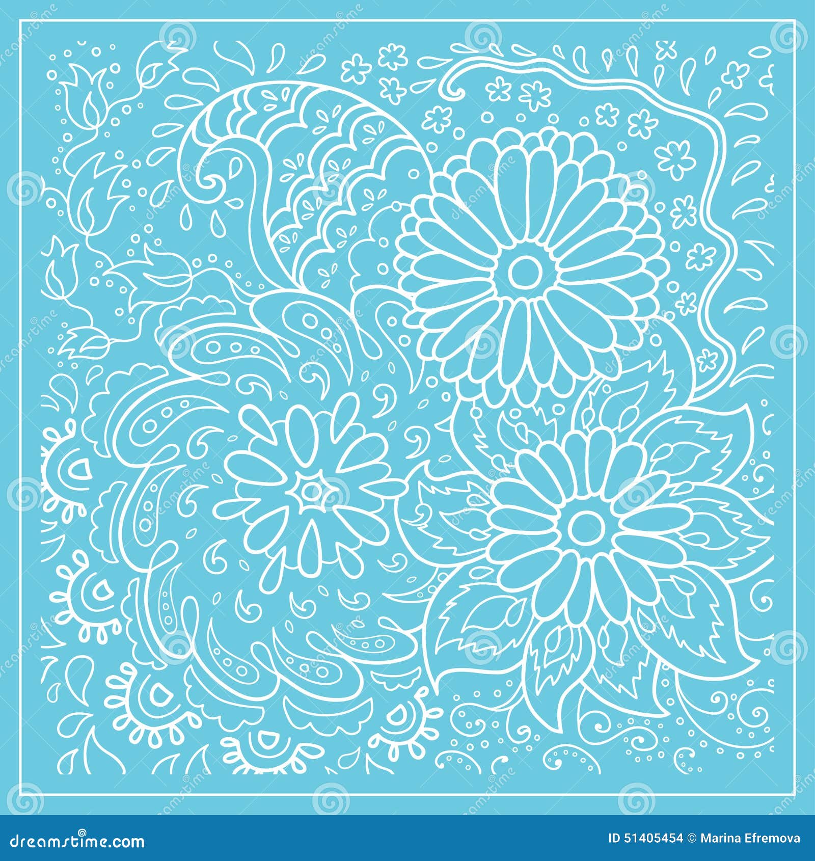 Decorative Floral Background with Flowers Stock Vector - Illustration ...