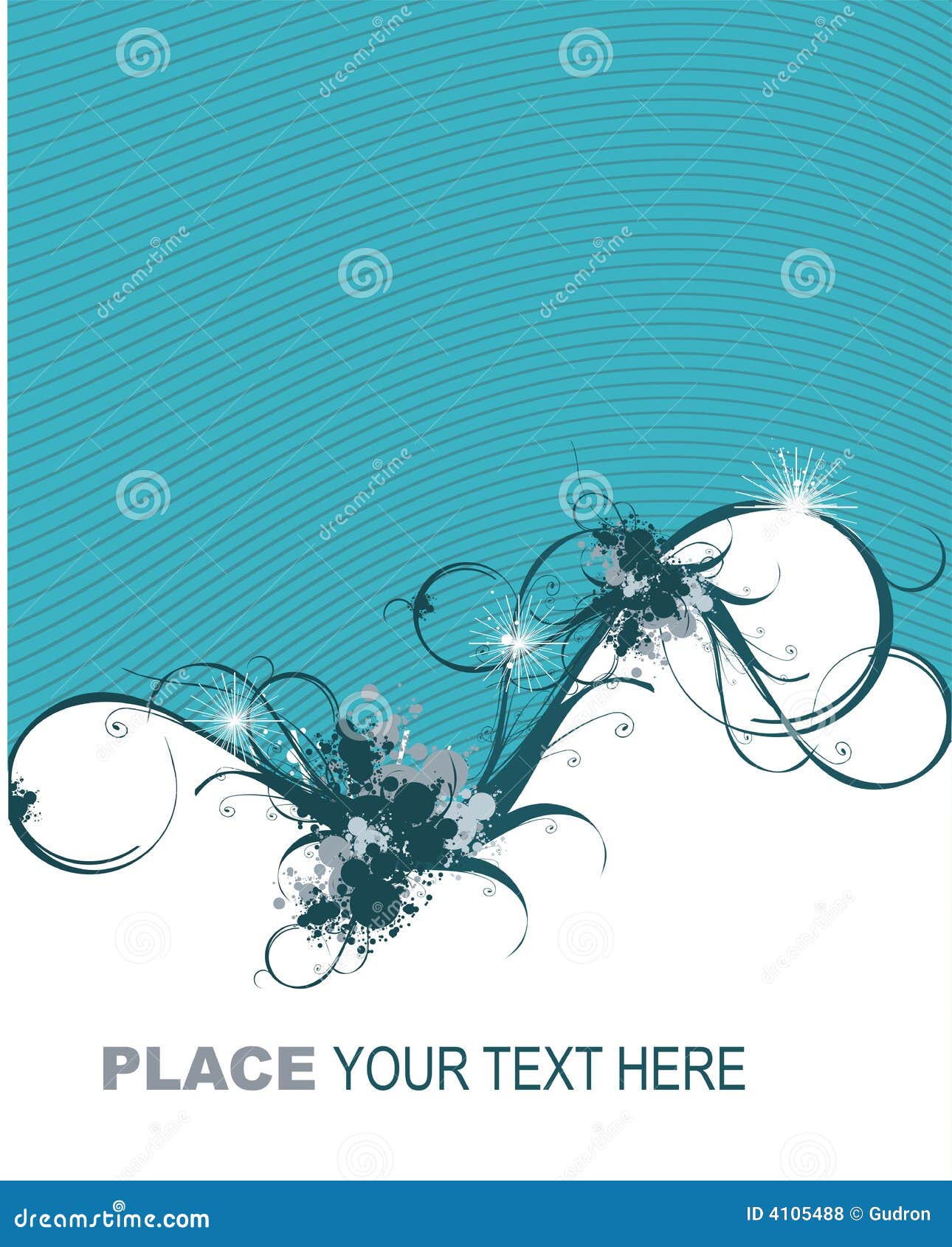 Decorative Floral Cover Design Stock Illustration - Illustration of ...