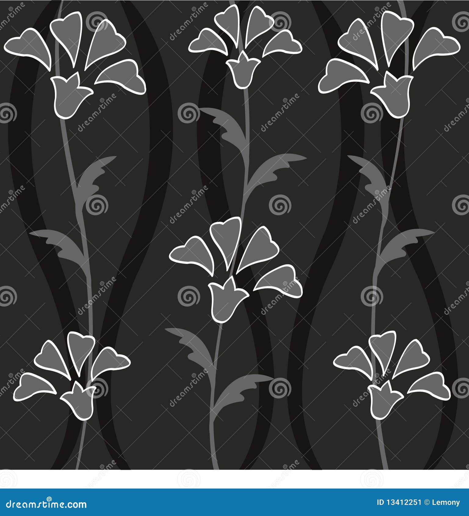 Decorative Floral Pattern, Background Stock Vector - Illustration of ...