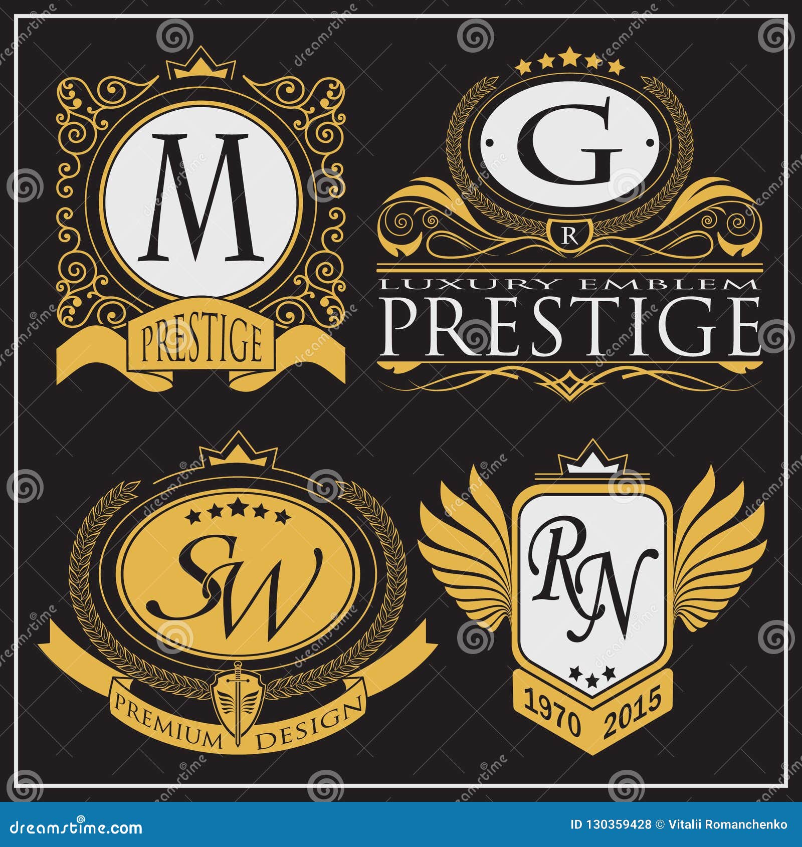 Foliar Decorative Frame. Interwoven Vintage Ornament. Flowers And ...