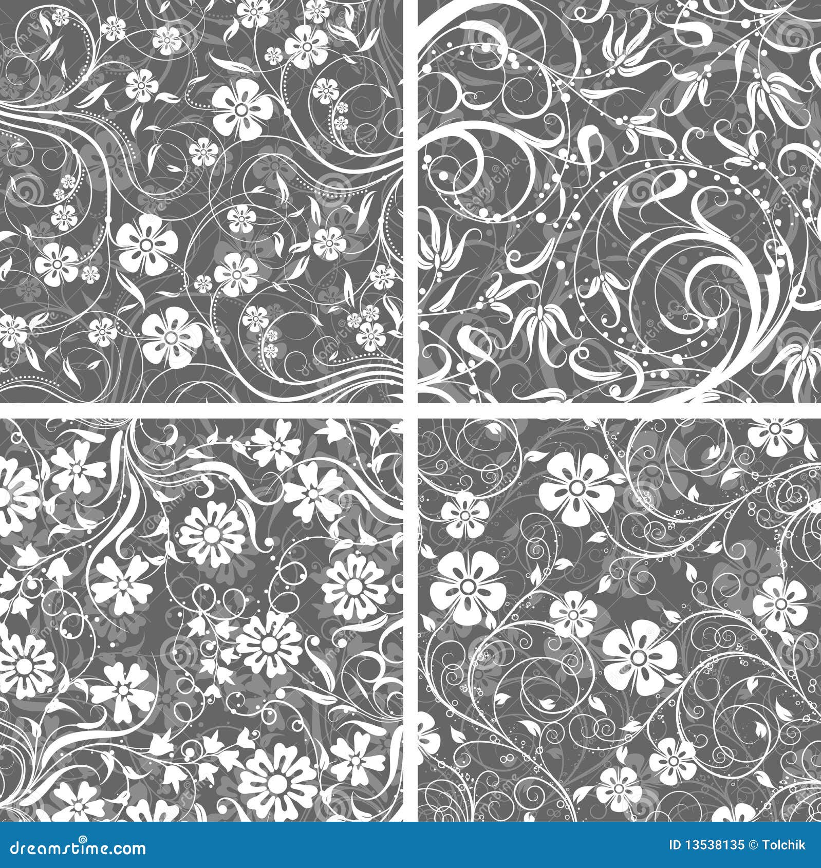 Decorative Floral Pattern, Vector Stock Vector - Illustration of design ...