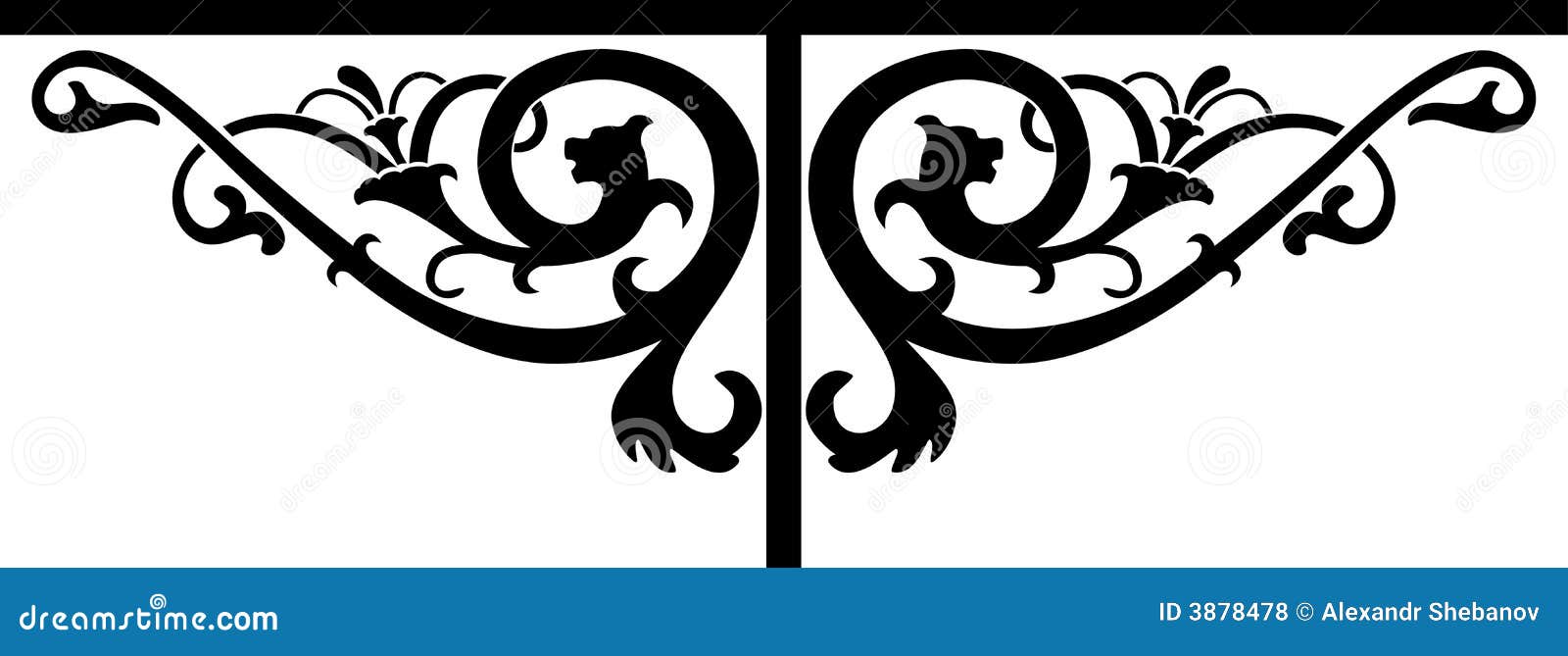 Decorative floral sign stock vector. Illustration of icon - 3878478