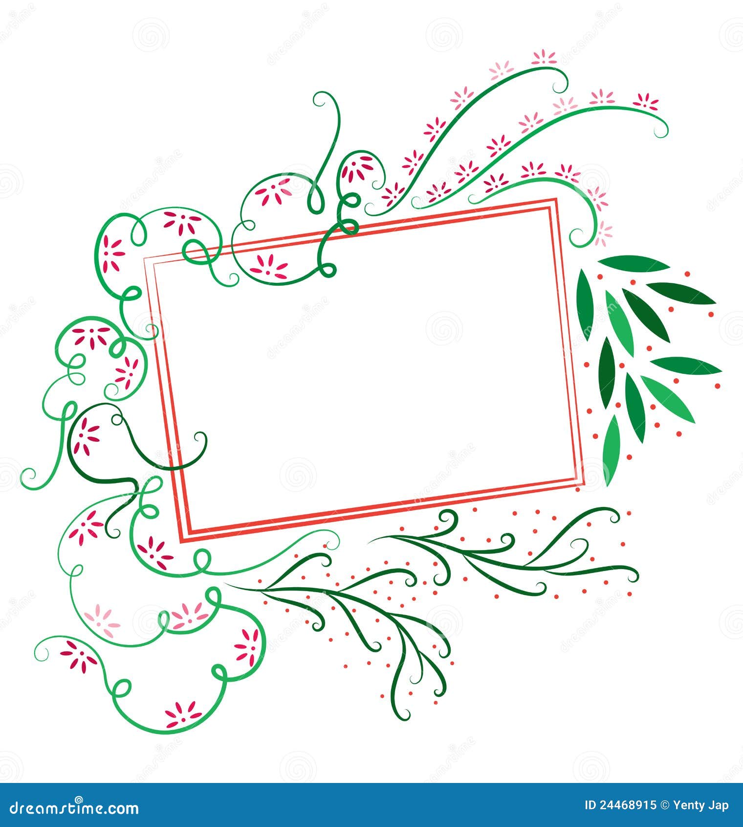 Decorative Floral Template 4 Stock Vector - Illustration of design ...