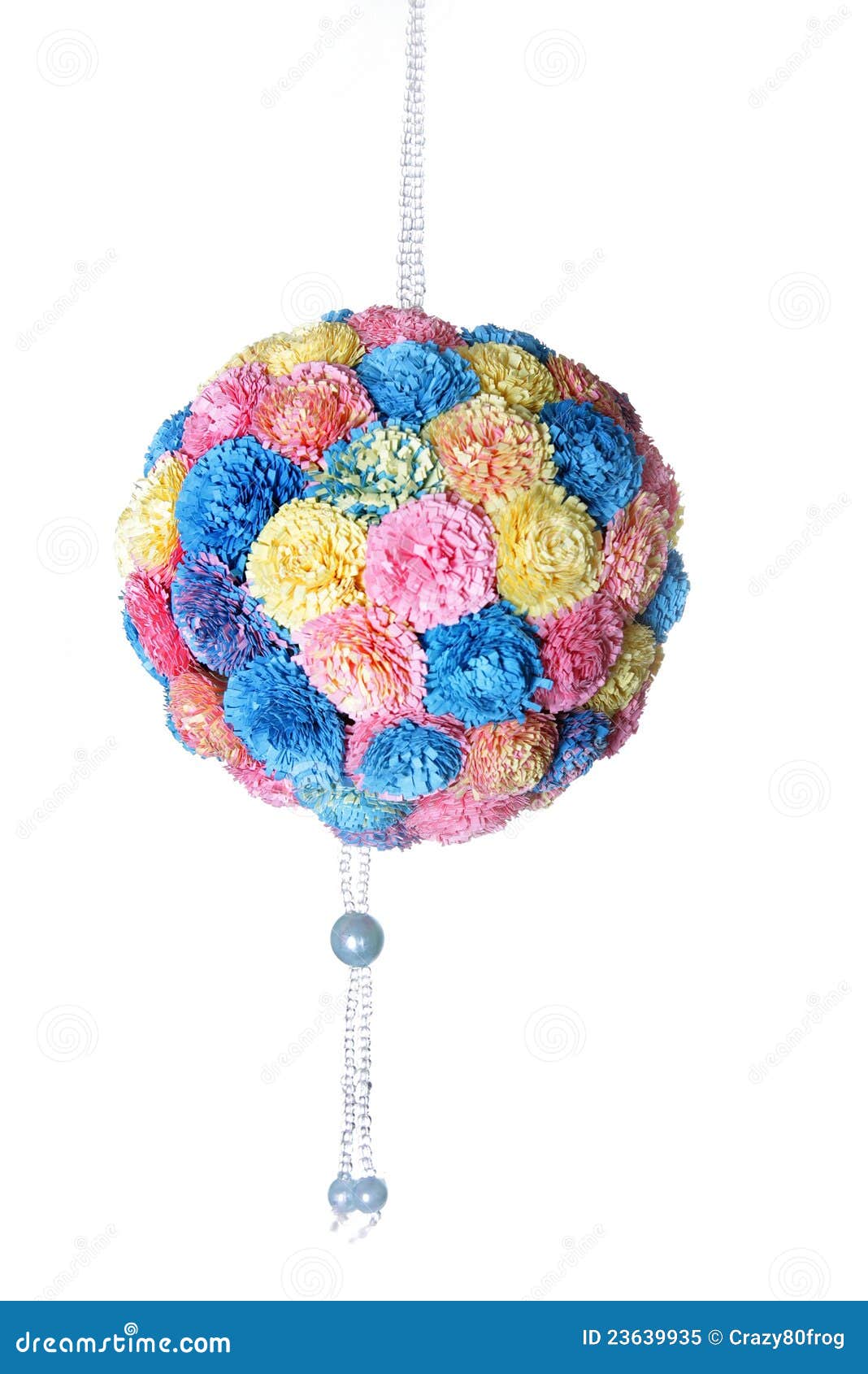 Decorative Flower Ball, Quilling Stock Image - Image of ball, plant ...